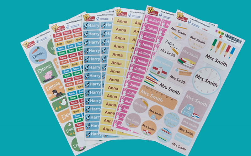 Name stickers for kids - choose the best labels or tags for your children