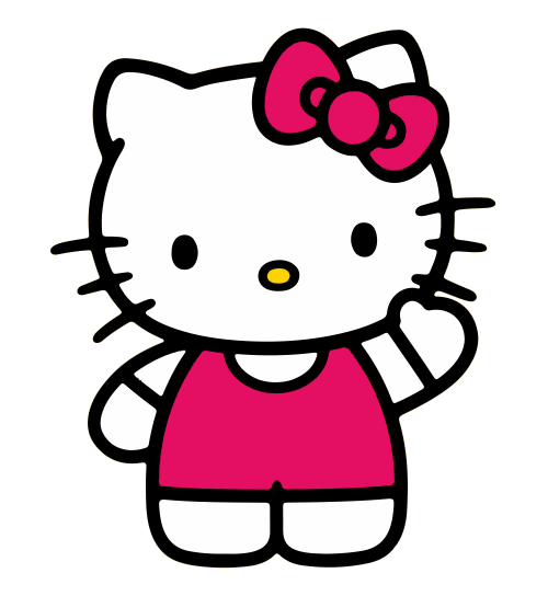 Hello Kitty Name Tag Design For Kids